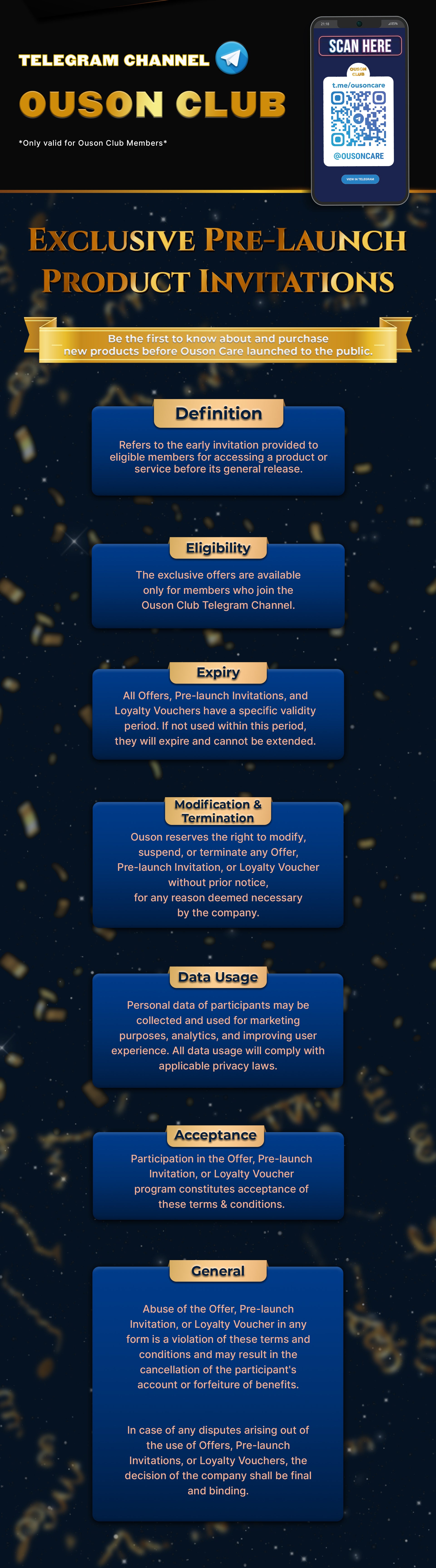 [Ouson Club] Exclusive Pre-Launch Product Invitations