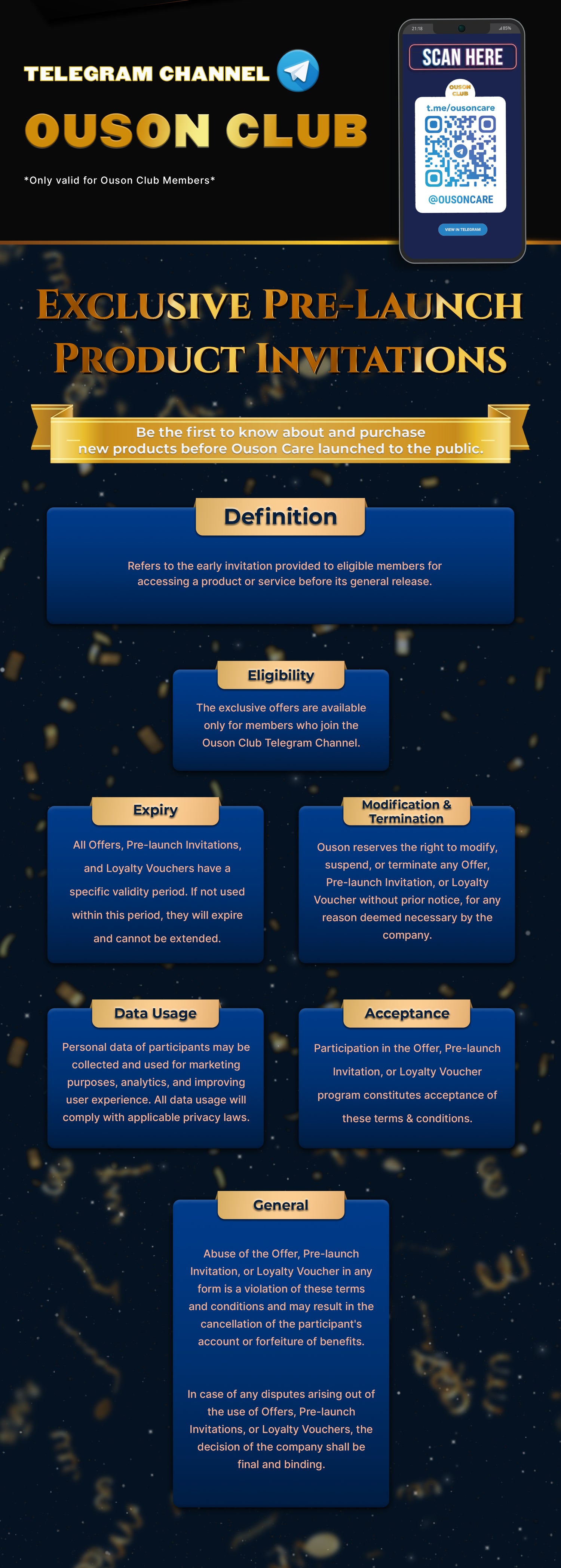 [Ouson Club] Exclusive Pre-Launch Product Invitations
